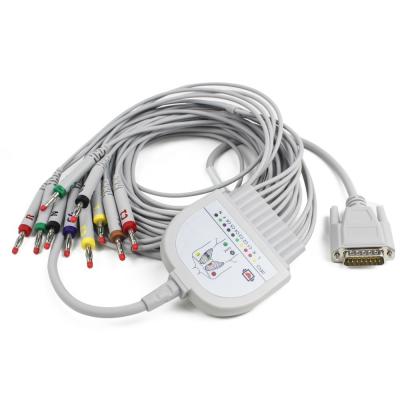 China TPU Coated Ekg Ecg Cable Medical Materials For Dongjiang Biocare Nihon Kohden for sale