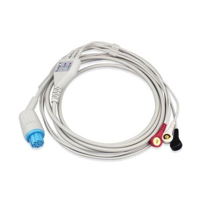 China Clinic Cleaning Ecg Cables High Stability With DATEX NV-10J Snap Adapter for sale