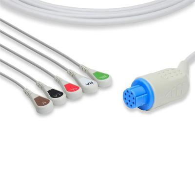 China Direct Connect ECG Cables And Leadwires CB-72595R 2.4m For Datex Ohmeda Monitor for sale