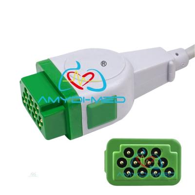 China Direct Connect ECG Cables And Leadwires CB-72595R 2.4m For Datex Ohmeda Monitor for sale