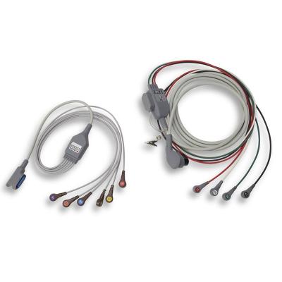 China Nihon Kohden CardioLife ECG Electrode Cable 5 Lead EKG ECG Customizable for sale