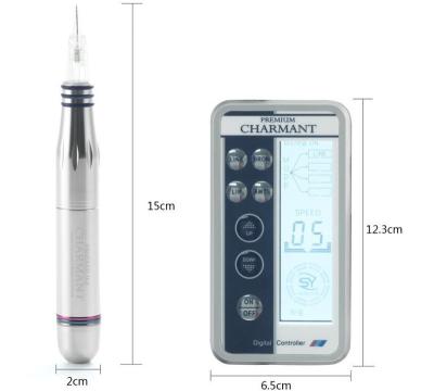 China New arrival electric permanent makeup kit professional digital tattoo machine LED Panel power supply for eyebrow lips for sale