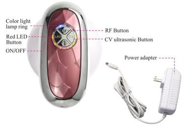 China RF radio frequency beauty apparatus, ultrasonic slimming, thin thigh slimming device, color light beauty instrument for sale