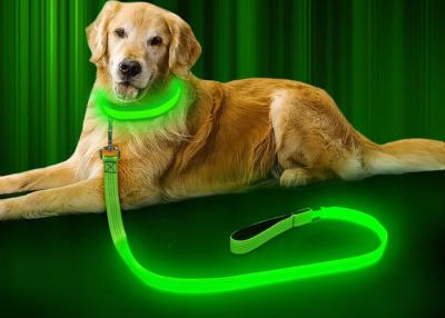 中国 47.2インチLED犬のネックレスつば、暗闇の白熱ドッグ カラーの反射白熱 販売のため