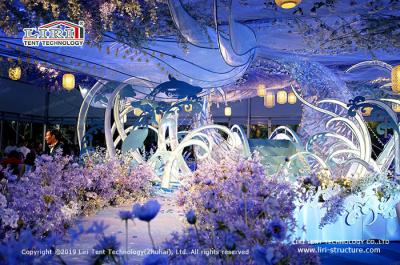 China Luxurious Aluminum Frame Outdoor Transparent Wedding Tent for sale