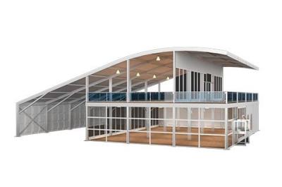 China Luxury Wind and Snow Resistant Aluminium Frame Stucture Two Story Structure Tent for sale