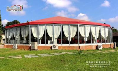 China Luxurious Aluminum Frame Custom Polygonal Round Party Tent for sale