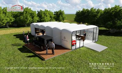 China Very Easy Installation and Disassemble Modular Glamping Box With Aluminum Alloy Frame Structure And  Double PVC for sale