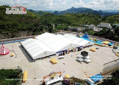 China 30m Width  A Shape Event Tent With Plain White PVC Sidewall For Festival Event for sale