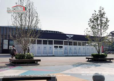China High Quality Aluminum Cube Structure Exhibition Tent Car Show Glass Hard Wall for sale