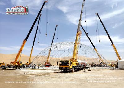 China 40m Geodesic Dome Event Tent Steel Frame PVC Cover For Outdoor Event for sale