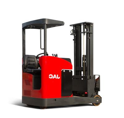 China El camión CQD10L/JAC del apilador del alcance de JAC remite a tipo la carretilla elevadora/el camión eléctrico seatting del apilador del alcance en venta