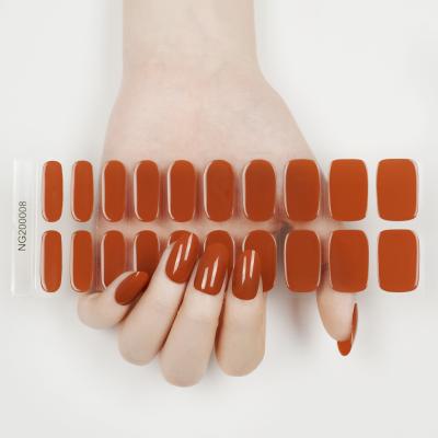 China Custom Halloween Semi Cured Gel Nail Stickers With Your Own Logo For Kids for sale