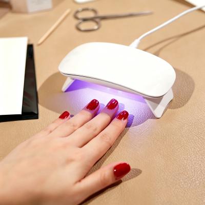 China 6W Mini UV LED Nail Lamp Rechargeable Cordless Nail Dryer for Manicure Salon Use for sale
