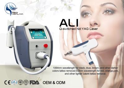 China Safety Q Switched ND YAG Laser Tattoo Removal Machine With ISO CE Approved for sale
