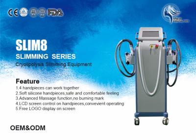 Cina Macchina verticale Cryolipolysis + vuoto + tecnologia messa a fuoco LED di Coolsculpting Cryolipolysis in vendita