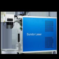 China Sundor 20W Optical Fiber Laser Marking Machine with Optional Computer for Metal Engraving for sale