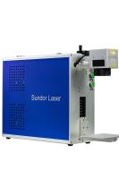China Sundor 20W Optical Fiber Laser Marking Machine with Optional Computer for Metal Engraving for sale