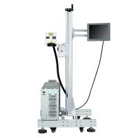 China Flying Fiber Laser Marking Machine 20W 30W 50W Air Cooling CE ISO for sale