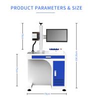 China Compact 60W CO2 Laser Marking Machine for Paper CE ISO 0.01mm Precision for sale