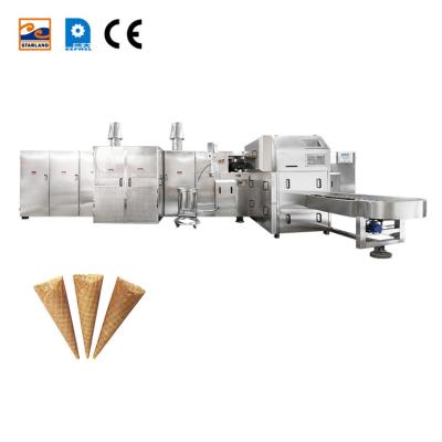 China 1.5KW 89 Baking Plates Cone Making Machine Stainless Steel Roll Sugar Cone Production Line for sale