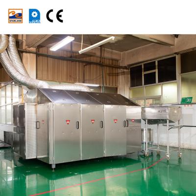 China Standard Automatic Wafer Cone Baking Machine With One Year Warranty for sale