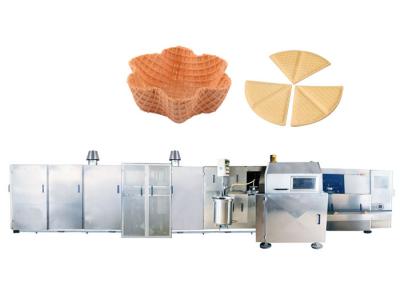 China Automatic Sugar Cone Production Line , 380V Ice Cream Cone Baking Machine With Double Layered Panel Door for sale