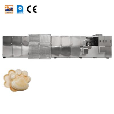 China Stainless Steel Automatic Monaka Wafer Production Line Food Processing Machine for Smooth Production for sale