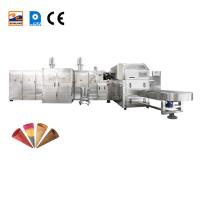 China PLC Controlled Automatic Stainless Steel Snow Cone Baking Machine 5500 Cones Per Hour 380V for sale
