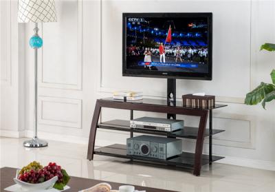 China Flat 3 In 1 TV Media Stand Multi Functional Open Storage Compartments for sale