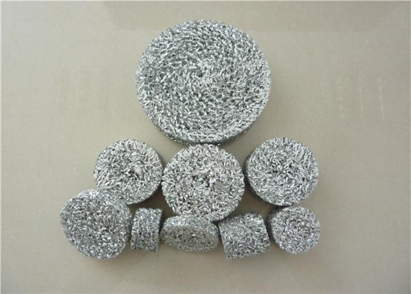 White Knitted Aluminum Foil Mesh Dia118mm Length Customized For Auto