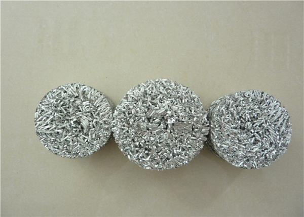 White Knitted Aluminum Foil Mesh Dia118mm Length Customized For Auto