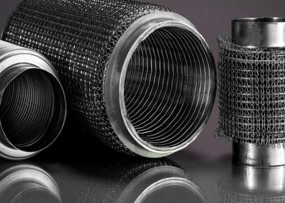 China Geluiddempers 0.18mm Ss Gebreide Draad Mesh For Exhaust Systems Te koop