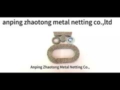 Silver Yellow Knitted Wire Mesh For Automotive And Industrial Applications