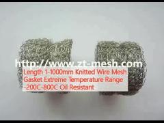Lange 1-1000 mm gebreide gaas extreme temperatuur -200C-800C oliebestendige