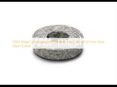 OEM Metal  Compressed Knitted Wire Mesh 65*41*23.5mm Wire Mesh Gasket