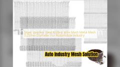 Silver Knitted Wire Mesh for Auto Industry