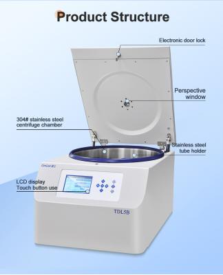 China TDL5B Multifunktioneel PRP vetextractiecentrifuge Max. RCF van 4390 x g en Max. RPM van 5000 r/min voor schoonheidsprofessionals for sale