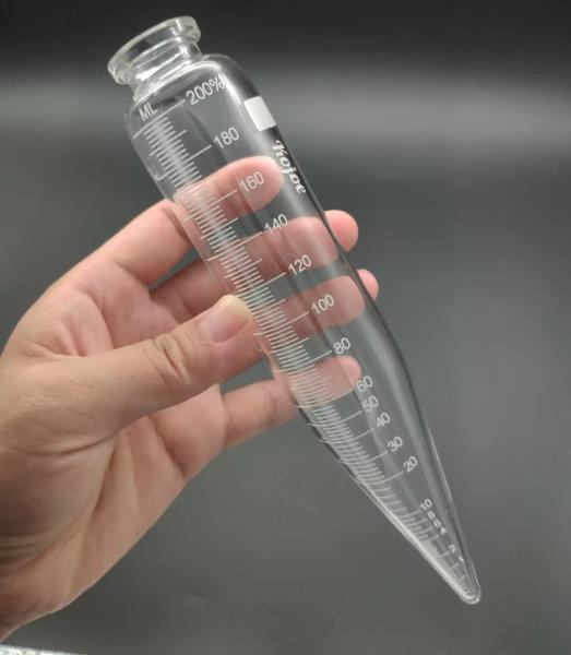 100ml Oil Conical Cylindrical Graduated Centrifuge Tube Pressure Sterilization and Chemical Resistance by Cenlee Lab Glass