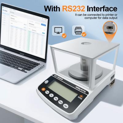 China Readability 0.001g Laboratory Precision Balance Lab Instruments Analytical Balance Scale With Draf Shield for sale