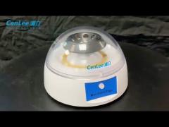 moteur sans brosse Mini Benchtop Centrifuge 16ml Microhematocrit de taille de 122mm