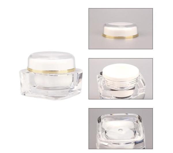 Quality Collar Material ACRYLIC 15g 30g 50g Container for Luxury Eye Cream in Diamond for sale