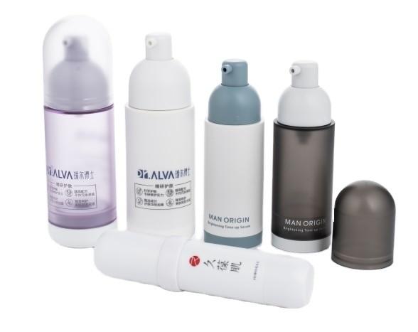 Quality BEAUTY PACKAGING 30ml Airless Pump Bottles with Screen Printing and Screw Cap in Bulk for sale