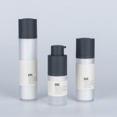 Cina 15ml 30ml 50ml Cuida della pelle Twist Acrilico Pompa senza aria Bottella Design lussuoso Personalizzabile in vendita