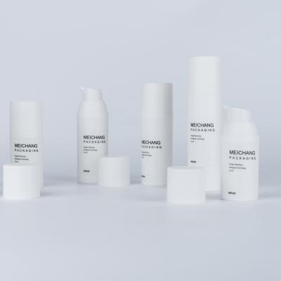 Cina Materiale PP Pompa di lozione senza aria per lozione per il corpo 15ML 30ML 50ML Bianco Rotondo 0.25ML in vendita