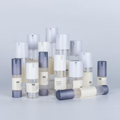 Cina 10 ml 15 ml 20 ml 30 ml 50 ml 80 ml 100 ml 120 ml Bottiglia di plastica AS senza aria per la cura della pelle in vendita