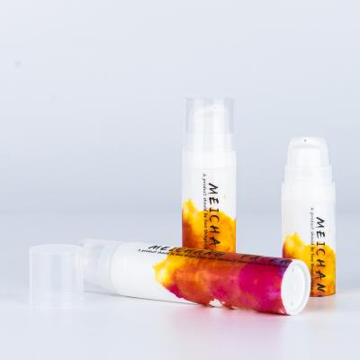 China PP kraag 5 ml 10 ml 15 ml capaciteit luchtloze lotion pomp fles toner fles met dop Te koop