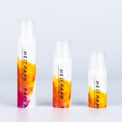 China PP kraag 5 ml 10 ml 15 ml capaciteit luchtloze lotion pomp fles toner fles met dop Te koop