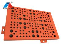China Laser Cut Aluminum Perforated Panel 2mm Thickness 1500x4000mm for Curtain Wall for sale