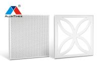 China Decorative Suspended Aluminum Perforated Ceiling Square 600x600mm with LED Light for sale